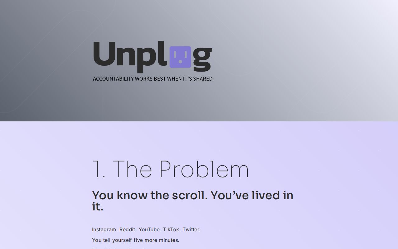 Unplug – Break the Scroll. Reclaim Your Time.